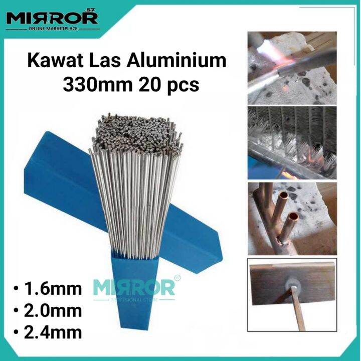 Kawat Las Aluminium Electrode Suhu Rendah Welding 330mm Isi 20PCS ...
