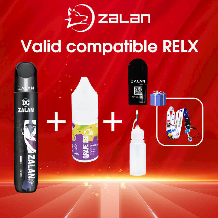 Zalan vaper set zalan infinite device + lanyard + zalan juice + zalan empty pod + bottle zalan ...