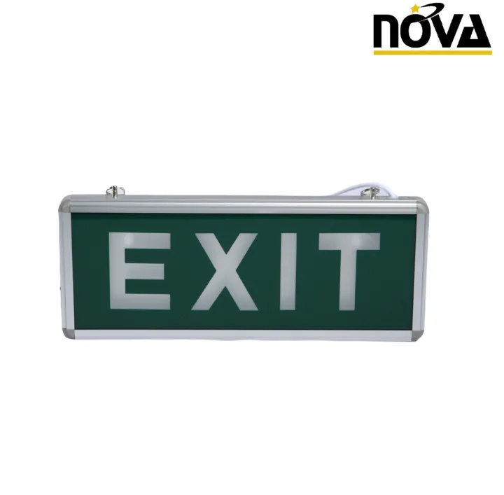 Nova LED Exit Sign Green- Double Face | Lazada PH