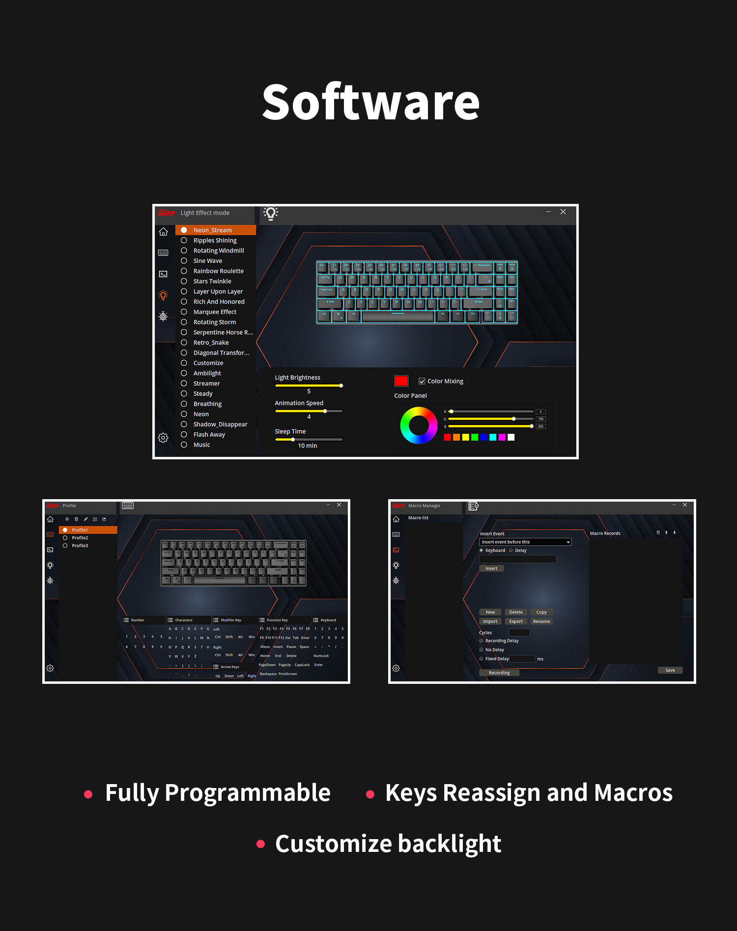 RK Royal Kludge S108เครื่องพิมพ์ดีดสไตล์ย้อนยุคคีย์บอร์ดเล่นเกมกลสวิตช์ ...