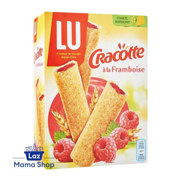 LU Cracotte Craquinette Raspberry Filled Cereals Biscuits (Laz Mama ...