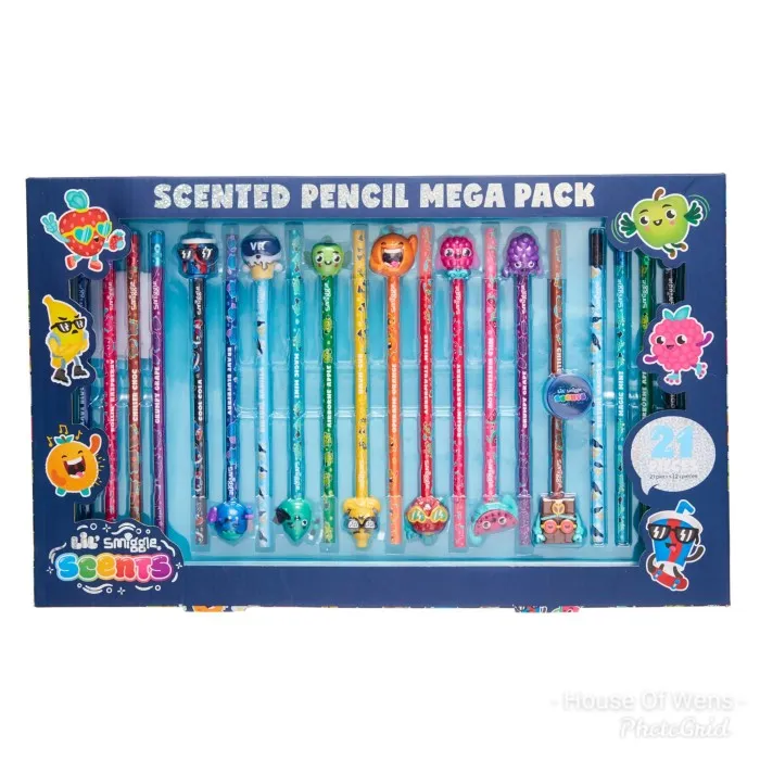 (Bayar di Tempat) SMIGGLE LIL SCENT PENCIL MEGA PACK - PENSIL SET ...