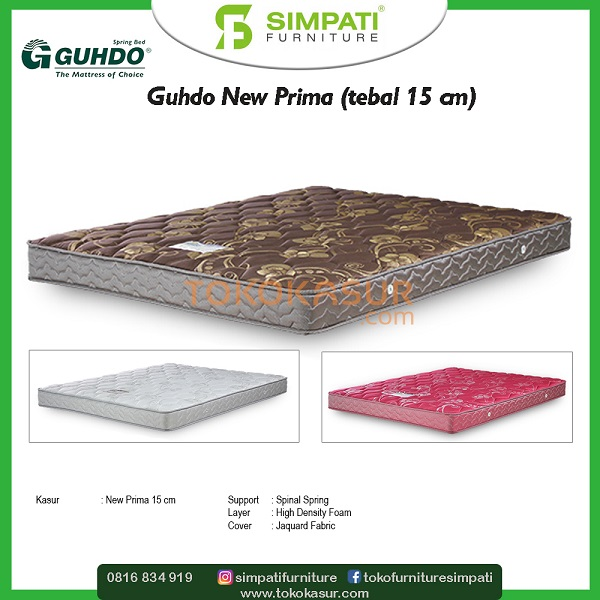 Guhdo New Prima - Tebal 15 cm, MATRAS ONLY, TANPA DIVAN & SANDARAN UK ...