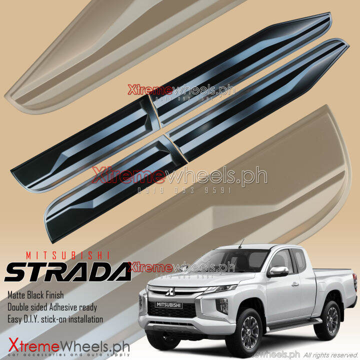 Mitsubishi Strada 2015 - 2023 Version3 Offroad Wide Matte black Side ...