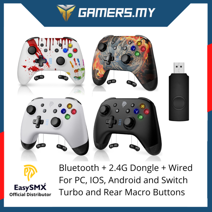 Easysmx Bayard 9124 Wireless Pro Controller with Dongle for Switch PC iOS Android | Lazada