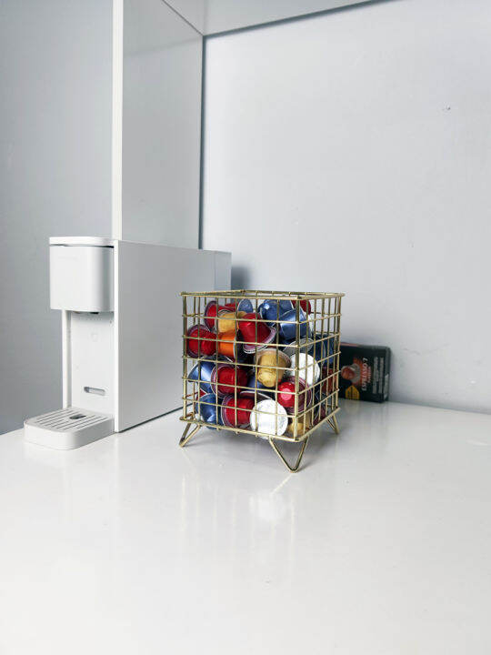 Iron art capsule coffee storage rack box is suitable for three semi ...
