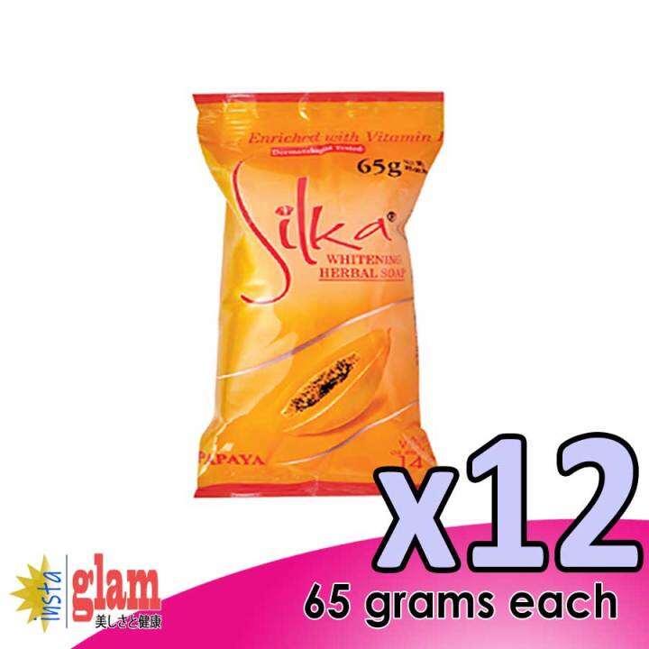 Silka Soap Orange Papaya 65g X 12PCS | Lazada PH