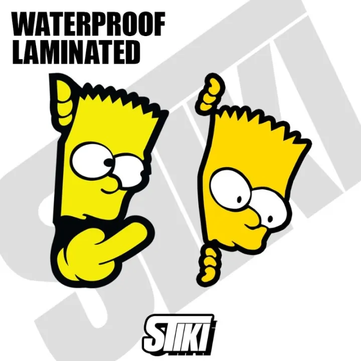 Bart Simpson Sticker Waterproof | Lazada PH