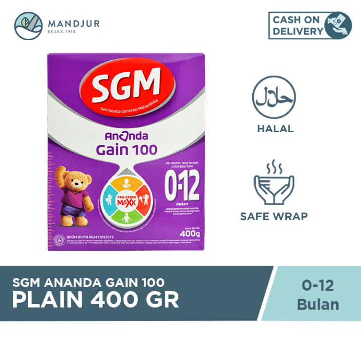 SGM Ananda Gain 100 0-12 Bulan 400 Gram | Lazada Indonesia
