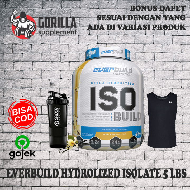 EVERBUILD Nutrion Iso Build 5Lbs Whey Protein isolate HYDROLYZED Iso ...