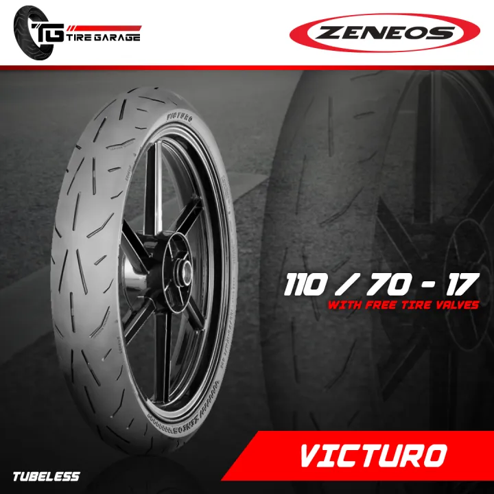 TG Zeneos Victuro 110/70 -17 (FREE Tire Valve) | Lazada PH