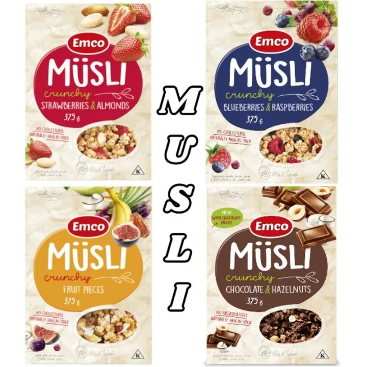 SALE! COD! EMCO Musli Crunchy Cereal Oats (375g) | Lazada PH