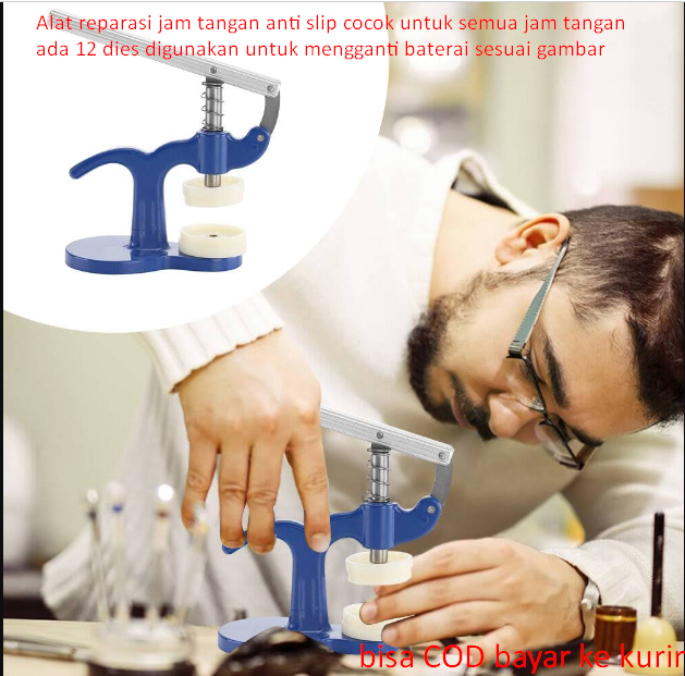 Alat reparasi jam tangan anti slip cocok untuk semua jam tangan ada 12 ...