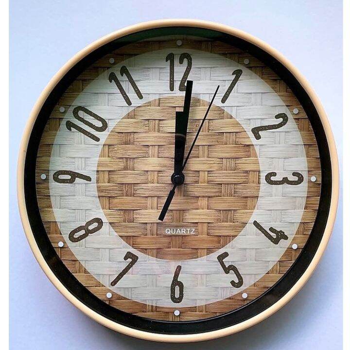 (Positivity) 8 10 inch Banig Sawali Design Wall Clock / Native Wall ...