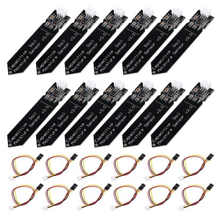 Capacitive Soil Moisture Sensor Module 3.3-5.5V 3-Pin W/Gravity Wire ...