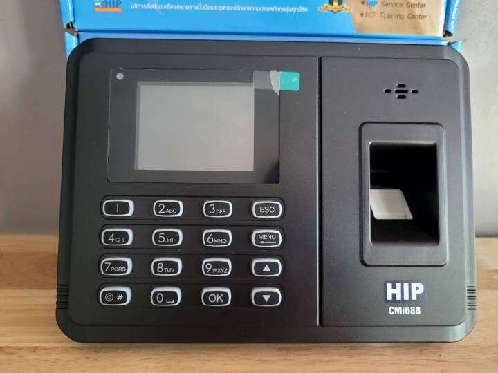 เครื่องสแกนลายนิ้วมือ HIP CMI688 เครื่องสแกนนิ้ว เครื่องบันทึกเวลาเข้า ออกพนักงาน | Lazada.co.th