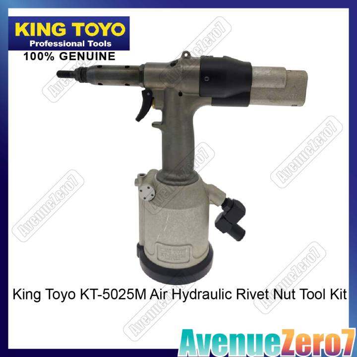 KING TOYO Air Hydraulic Rivet Nut Tool Kit [KT-5025M] Kit Alat Keling Hidraulik Udara | Lazada