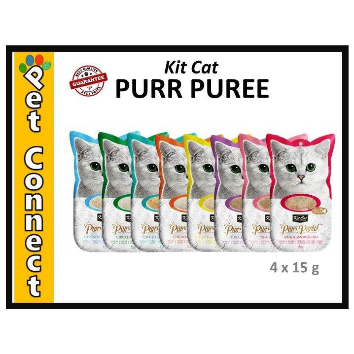 Kit Cat Purr Puree Liquid Cat Treats Snack for Cats (4x15g) | Lazada PH
