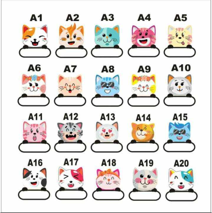 Name Tag kalung kucing, CUSTOM NAMA {untuk memilih bentuk dan nama ...