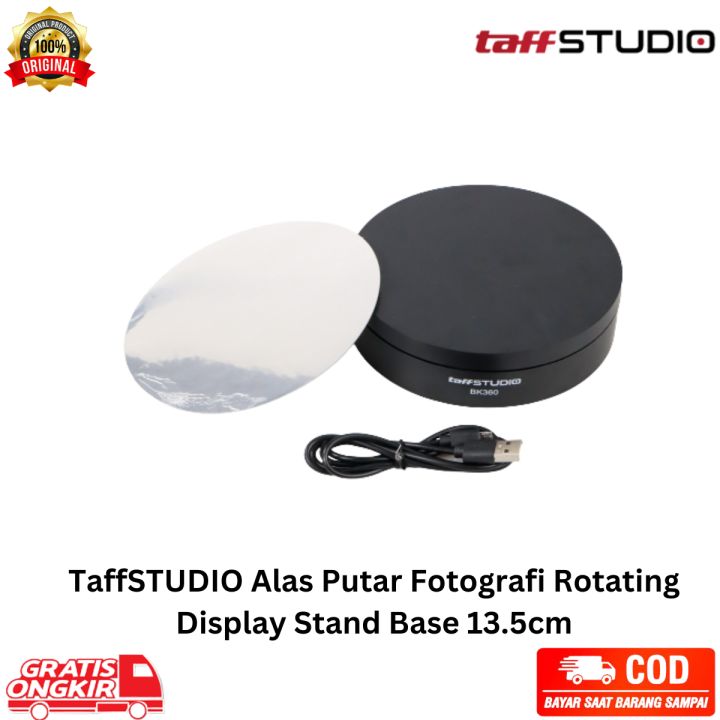 TaffSTUDIO Alas Putar Fotografi Rotating Display Stand Base 13.5cm ...