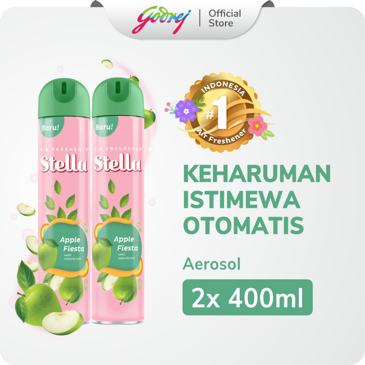 Stella Aerosol Apple Multipack 2 x 400ml - Pengharum Ruangan Semprot ...
