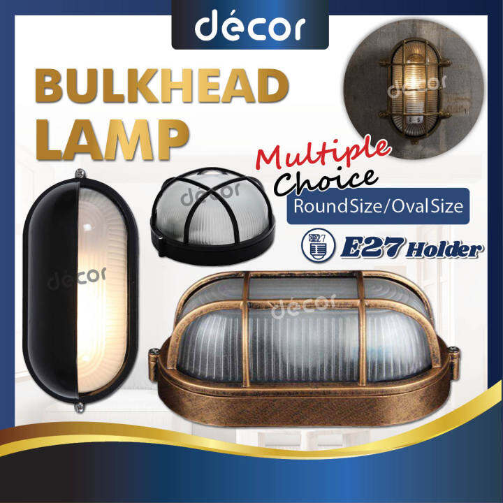 Outdoor Bulkhead Lamp Nordic Style IP65 Weather Proof Outdoor Wall ...