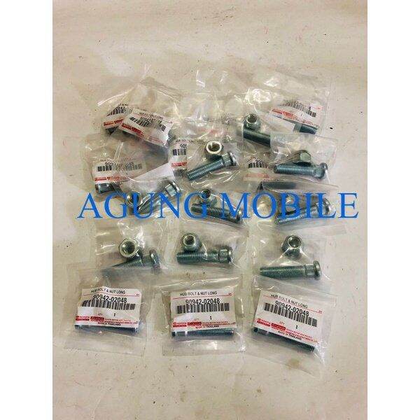 BAUT RODA PANJANG / HUB BOLT & NUT LONG KIJANG INNOVA - 7K - HILUX ...