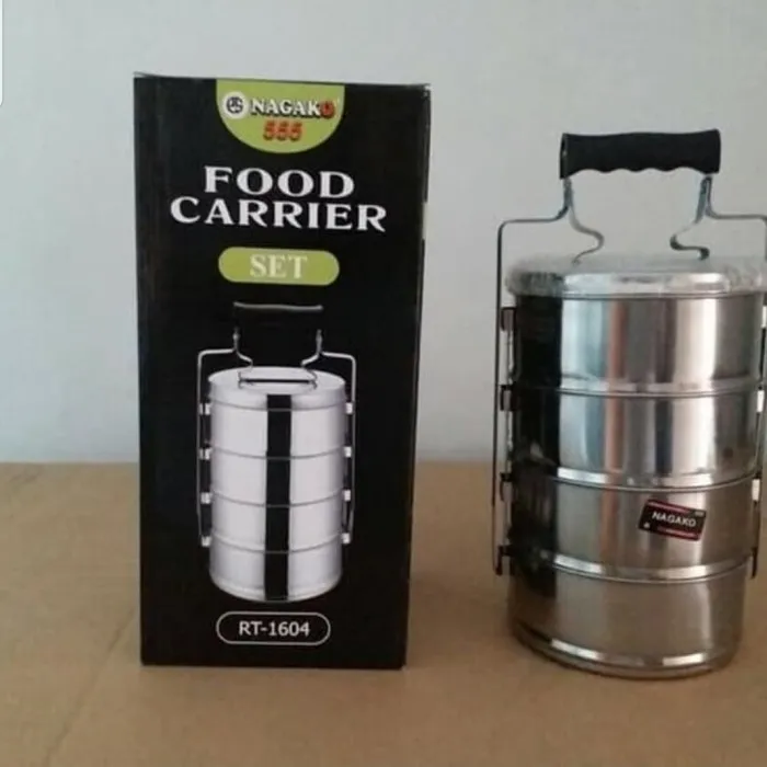 Rantang Stainless Susun 4 | Rantang Makanan Nagako Stainless | Lazada ...