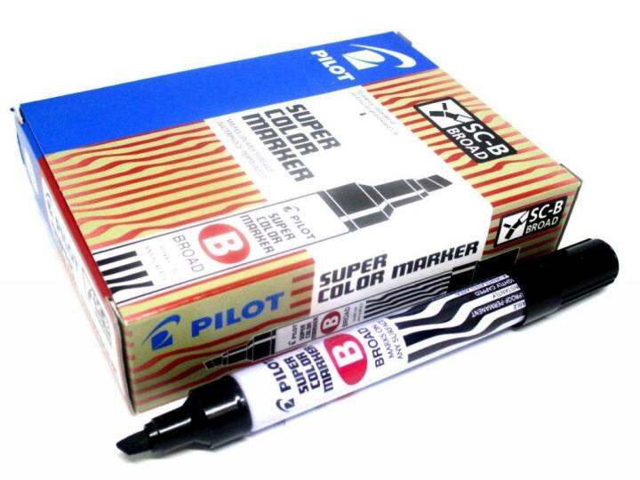 Pilot Permanent Marker Broad - Black/Red/Blue | Lazada PH