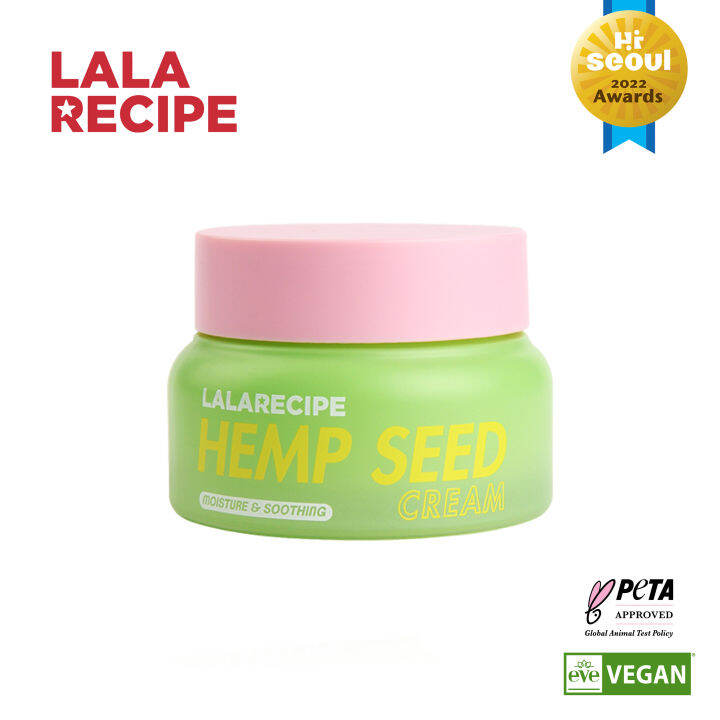 LALARECIPE Hemp Seed Cream 50ml Suitable on All Skin Types for Acne ...