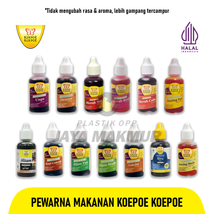 PEWARNA MAKANAN 30ML KOEPOE KOEPOE FOODGRADE FOOD COLORING BAKING 30ml ...