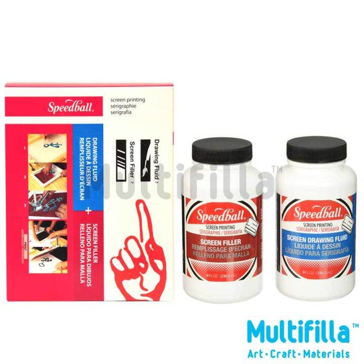Speedball Drawing Fluid and Screen Filler Set - Silkscreen Printing ...