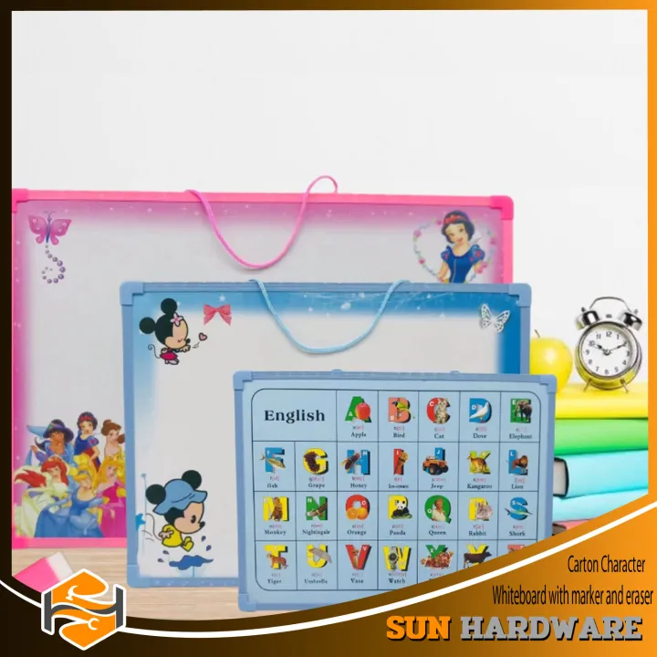 SUN HARDWARE Magnetic Whiteboard with ABC, ABC White board / White ...