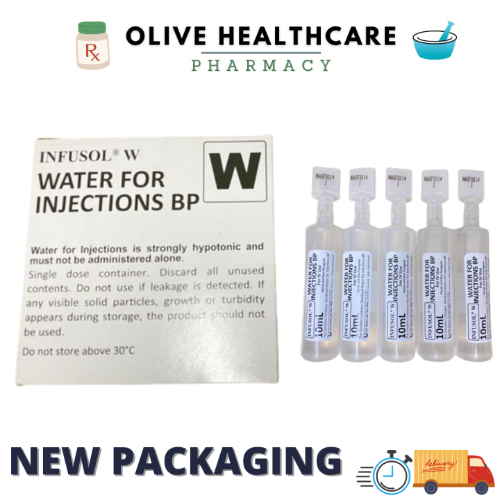 INFUSOL W Sterile Water For Injection 10ML Ampoules | Lazada