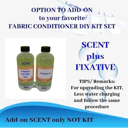 ADD ON SCENT plus FIXATIVE OIL SCENT Booster for DIY FabCon Laundry ...