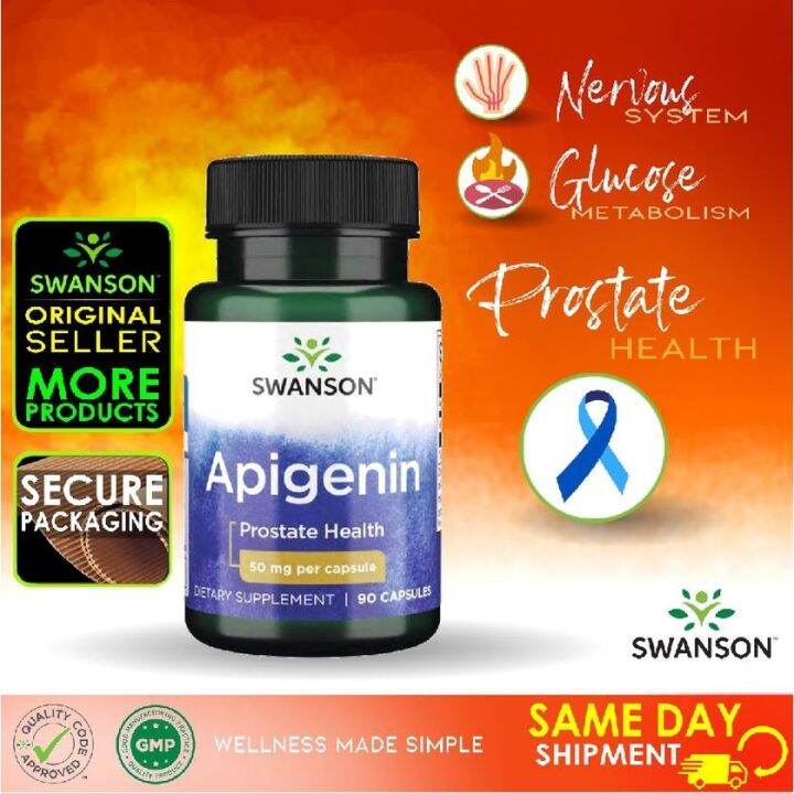 Swanson Ultra Apigenin 90 caps for prostate and metabolism | Lazada PH