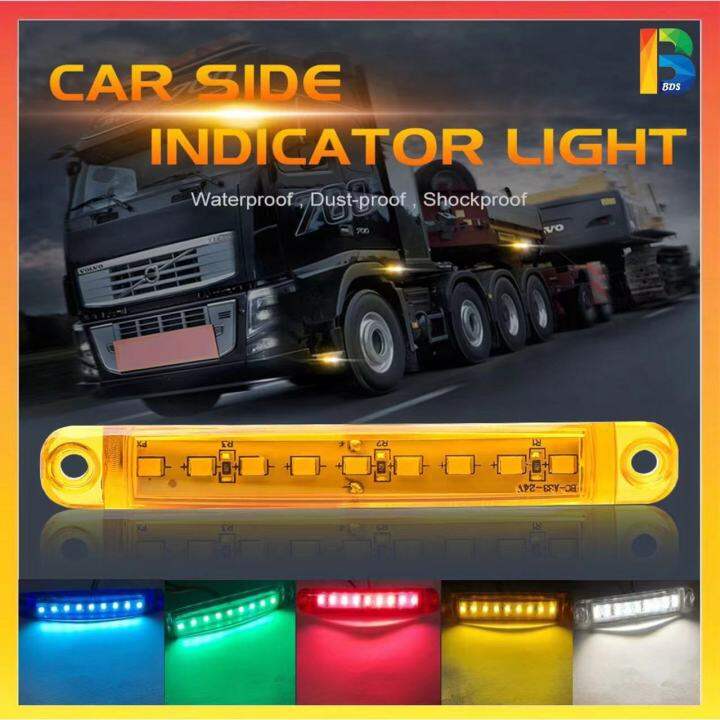 LED SIDE MARKER Truck Side Marker Indicator Light Signal Lamp 12V 24V ...