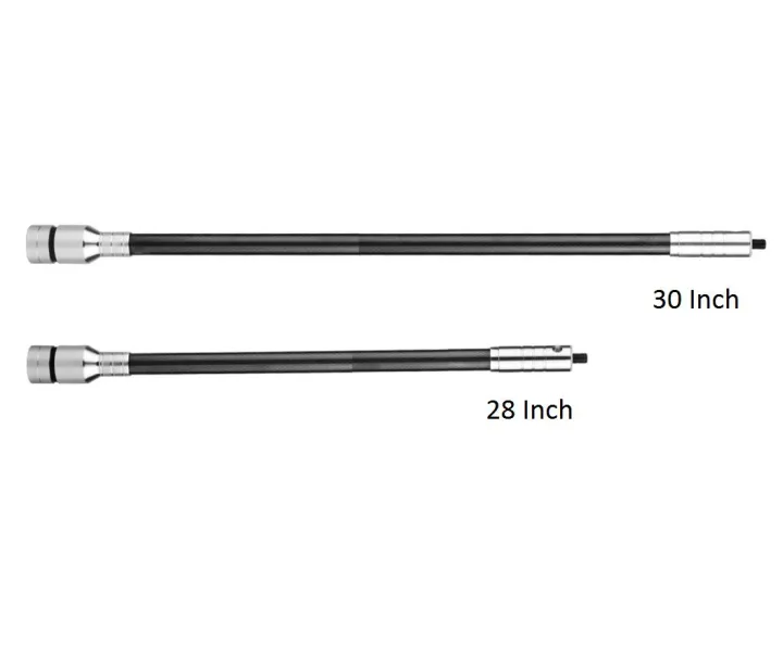 Ultra RC Recurve Stabilizer Long Rod With Dampener and 1oz Weight and ...