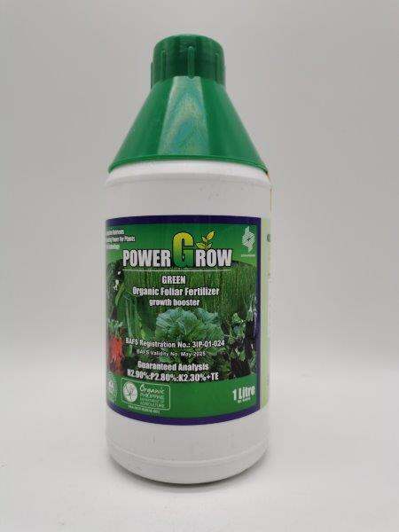 POWER GROW ORGANIC FOLIAR FERTILIZER LITER RED AND GREEN by Dynapharm ...