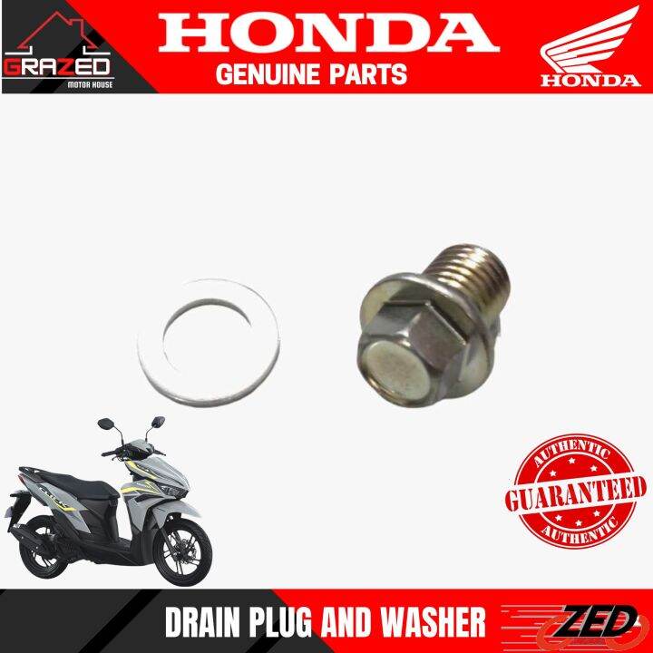 DRAIN PLUG BOLT W/ WASHER for CLICK V1, V2, V3, BEAT Fi, PCX & ADV ...