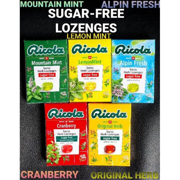 SUGAR-FREE RICOLA SWISS HERB LOZENGES 40g | Lazada PH