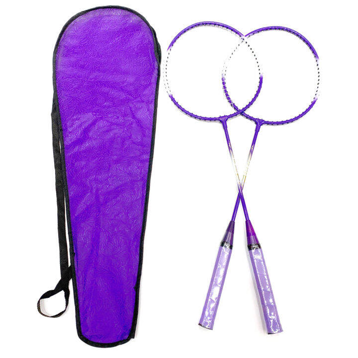 [SportsHour] Badminton Racket 2 Player Super Light Split Handle Iron ...