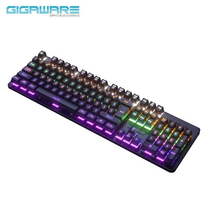 Gigaware K30 RGB Backlit Mechanical Keyboard (Blue Switch) | Lazada PH