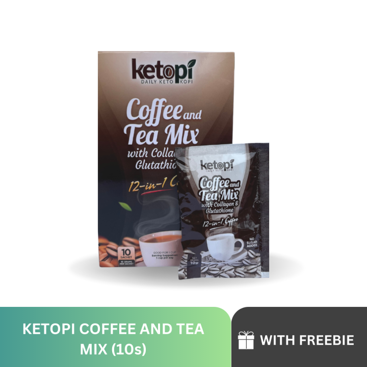 Ketopi Coffee Plus Tea Mix With Collagen and Glutathione 12-in-1 Coffee ...