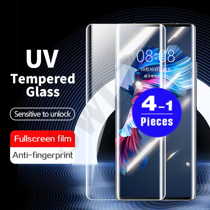 1-4Pcs UV Glass for nova 7 8 pro mate 20 30 P30 40 P40 pro plus UV ...
