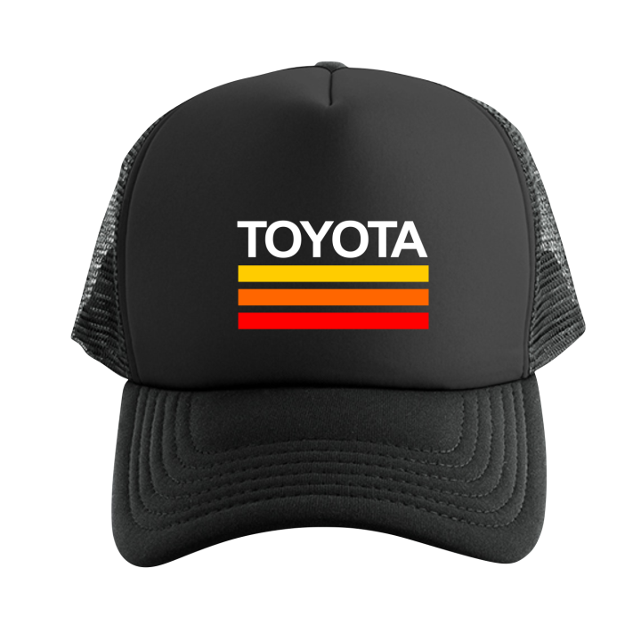 Toyota Retro Logo Jdm Racing Automotive Trucker Cap Mesh Fashion Net ...