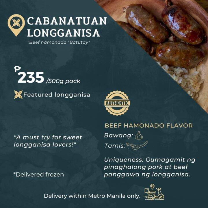 Cabanatuan Batutay Longganisa (Sweet) 500g | Lazada PH