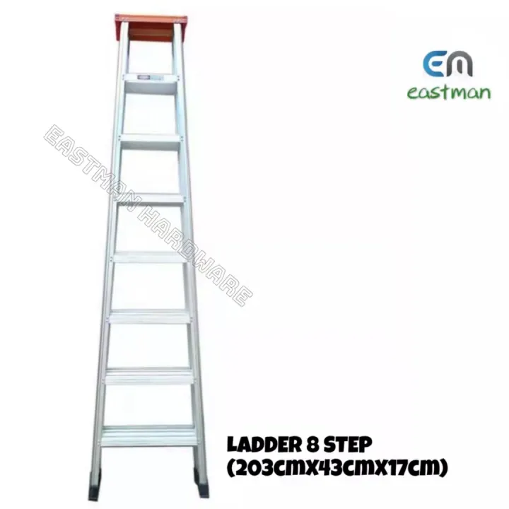 ALUMINUM LADDER (8 STEP) A-TYPE (203X43X17CM) | Lazada PH