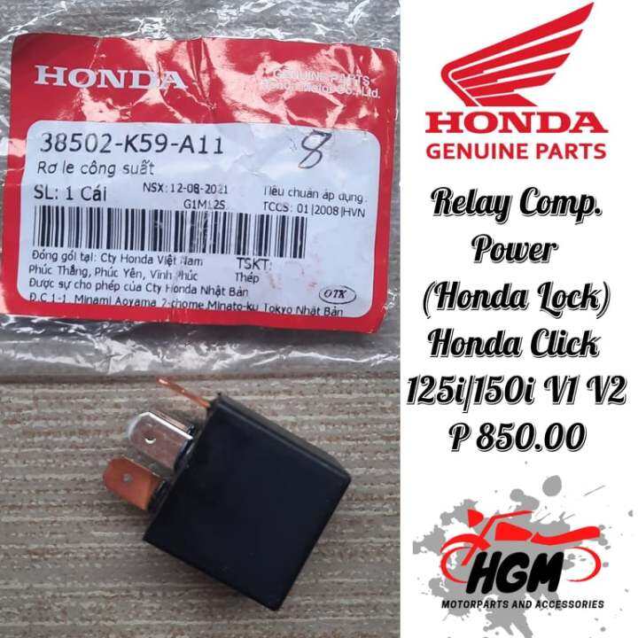 RELAY COMP. POWER (HONDA LOCK) HONDA CLICK 125i/150i V1 & V2 (38502-K59 ...
