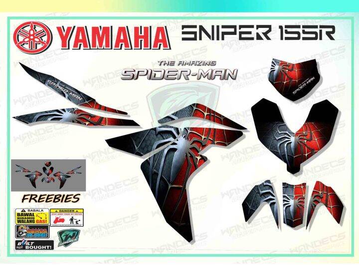 Yamaha Sniper 155 Decals - ( Fully Laminated -Gloss Vinyl high grade ...